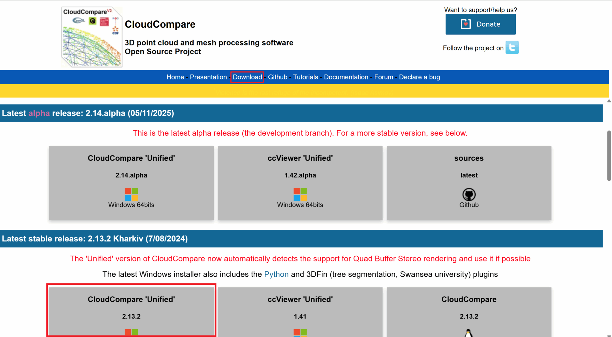 CloudCompareを使用した点群データ処理 – Home